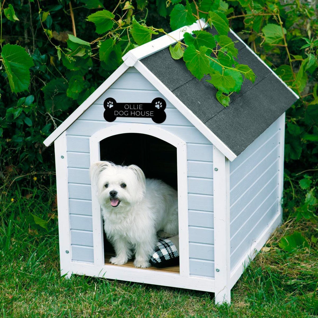 Dog House Sign, Metal Dog Sign, Dog Name Sign, Dog House Name Plate ...