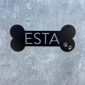 Personalized Dog Name Sign, Dog Bone Sign, Pet Name Sign, Dog Lover ...