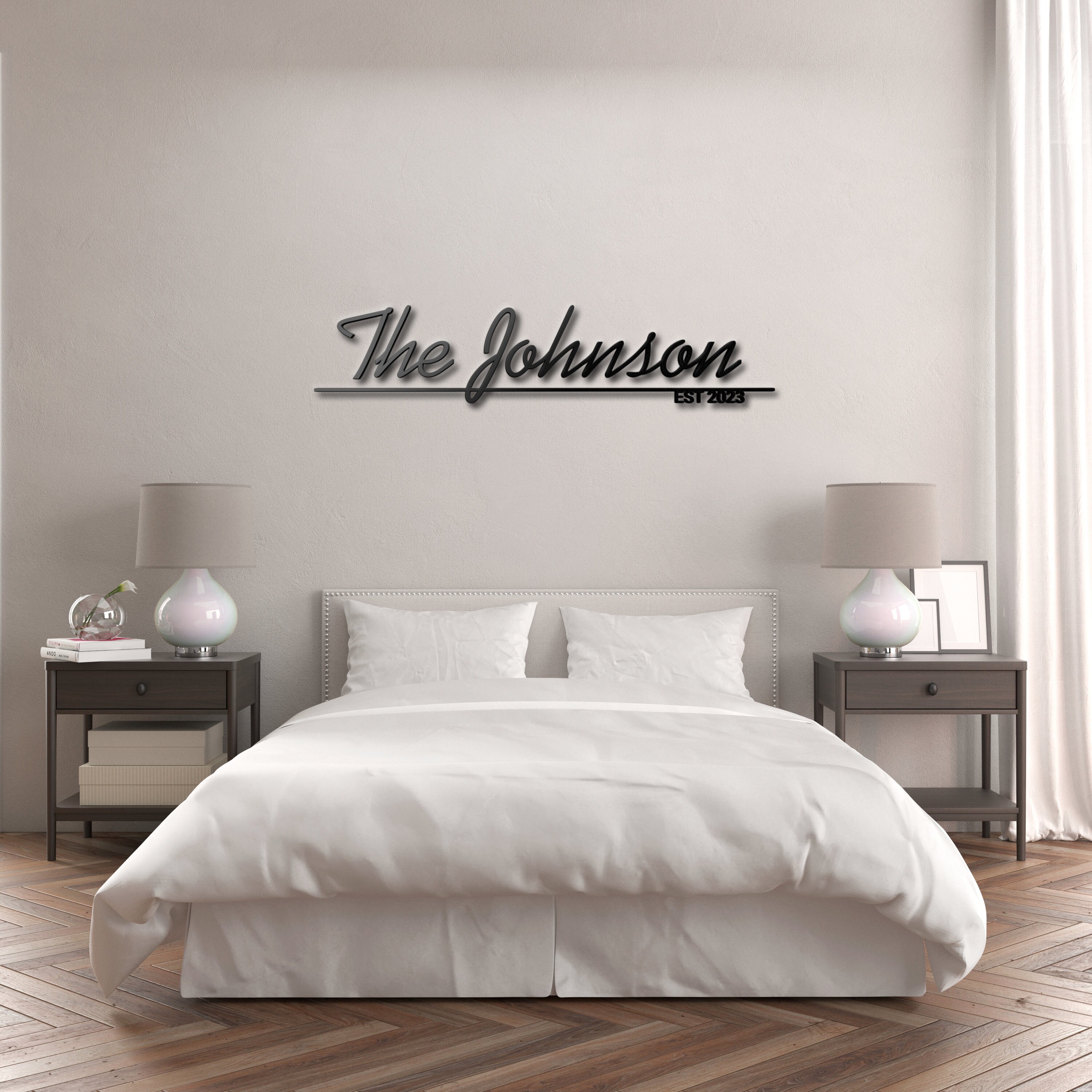 Home Name Plate ,last Name Sign, Custom Metal Sign, Metal Family Name ...
