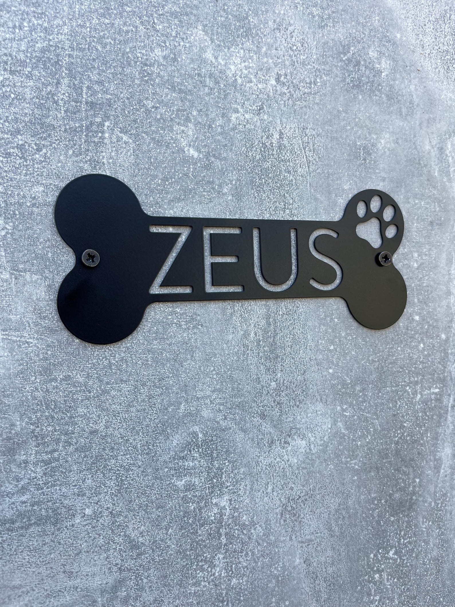 Dog Name Tag, Pet Name Tags, Metal Dog Sign, Dog Name Sign, Dog House ...