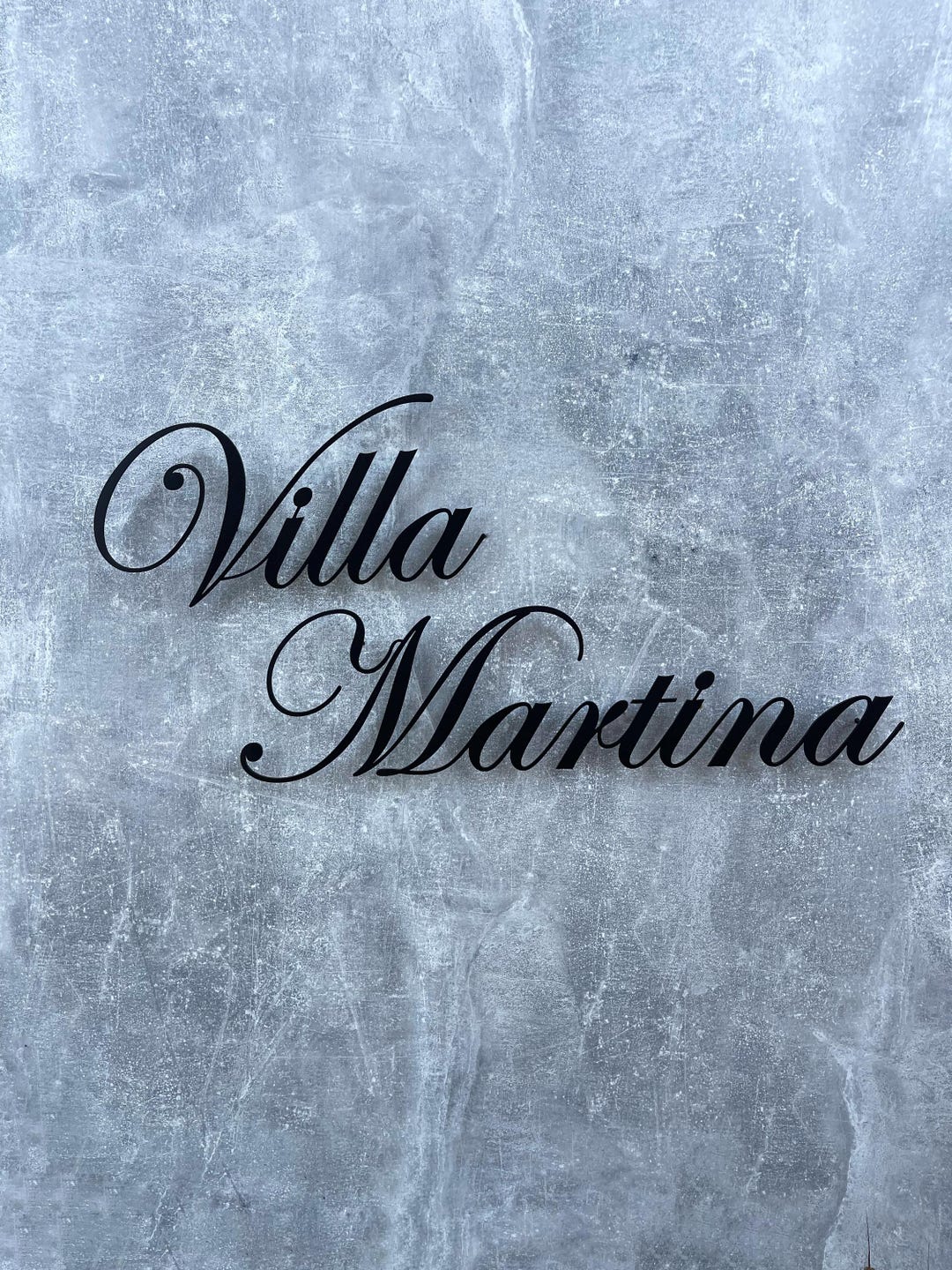 Villa Sign, Custom Metal Villa Name Sign, Outdoor Letters, Outdoor Name ...