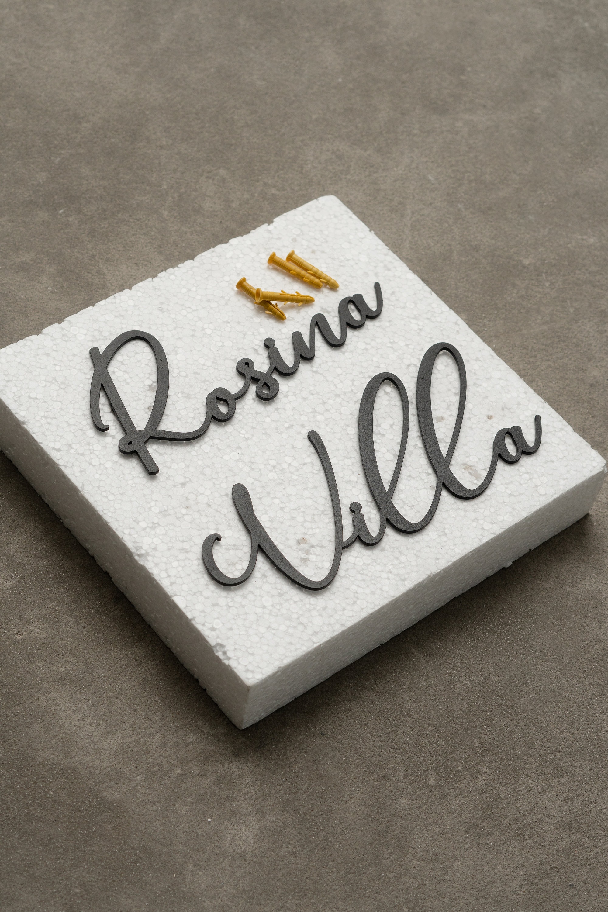 Custom Metal Villa Name Sign, Personalized Casa Name Sign, Unique ...