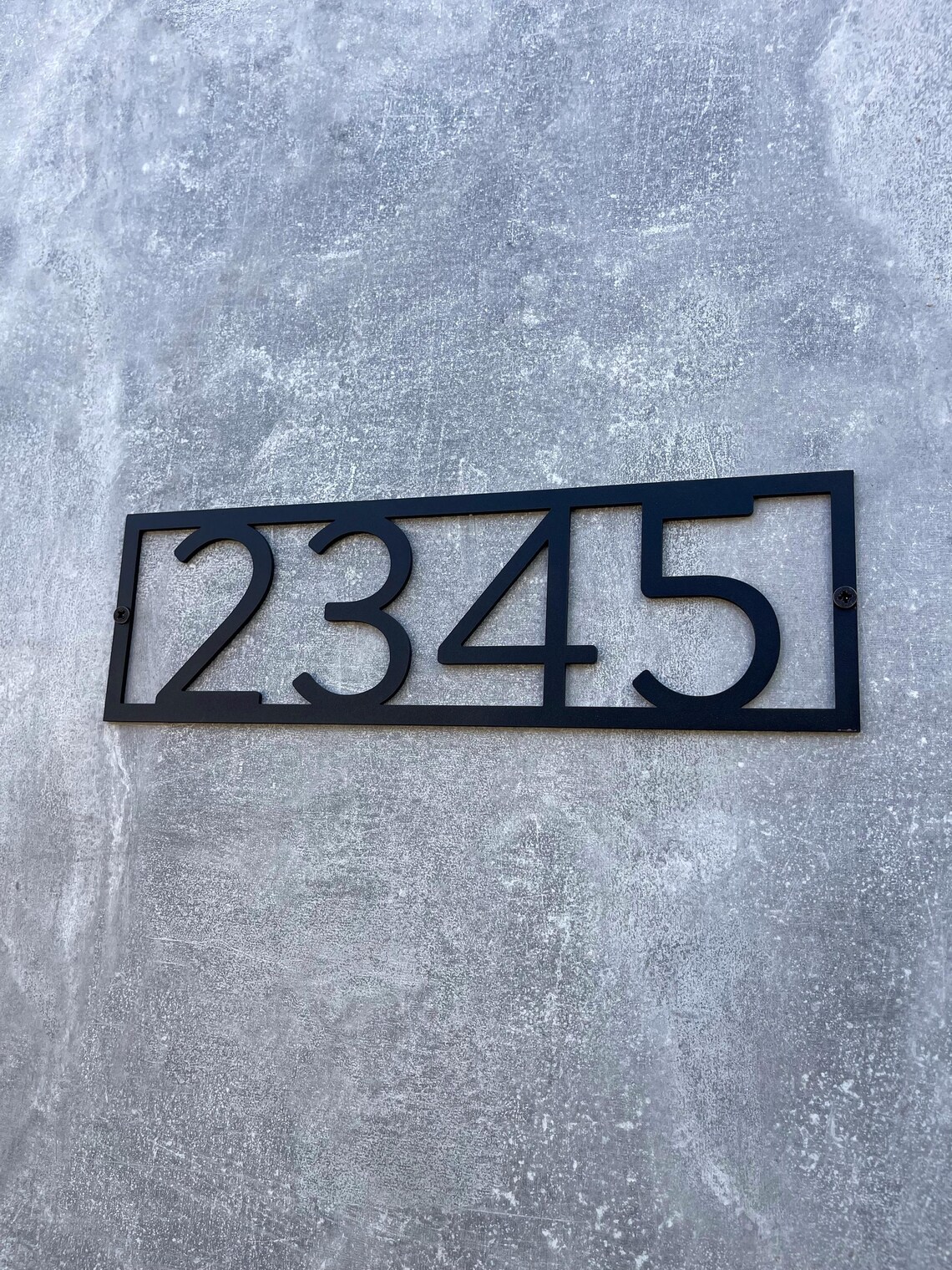 Modern House Number Address Sign, Modern Address Plaque, Modern Metal ...
