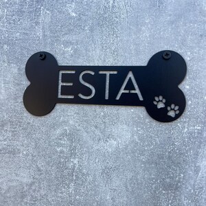 Personalized Dog Name Sign, Dog Bone Sign, Pet Name Sign, Dog Lover ...