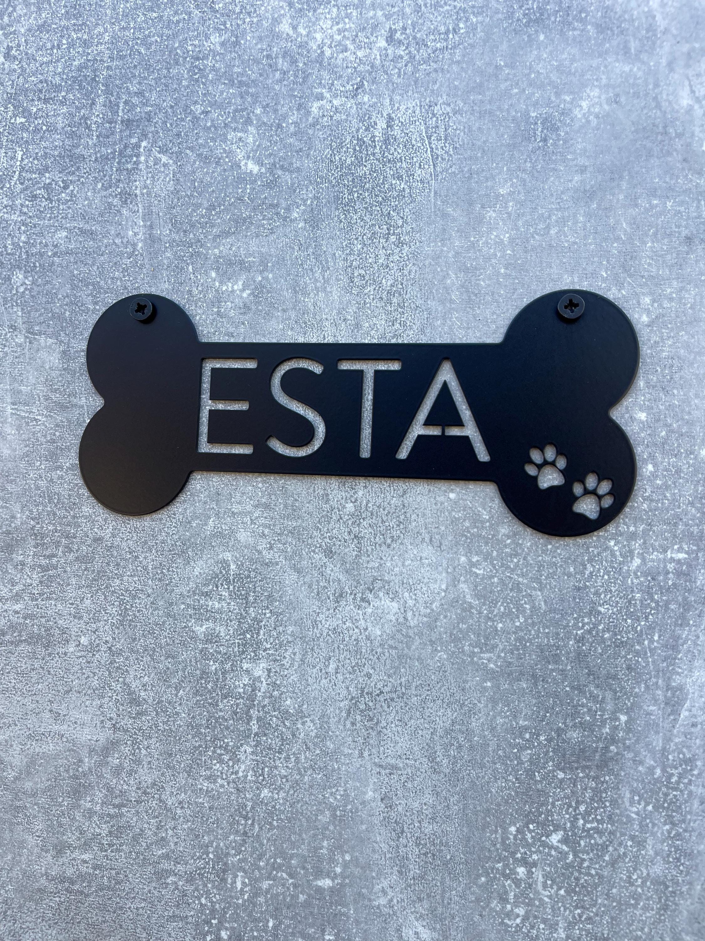 Personalized Dog Name Sign, Dog Bone Sign, Pet Name Sign, Dog Lover ...