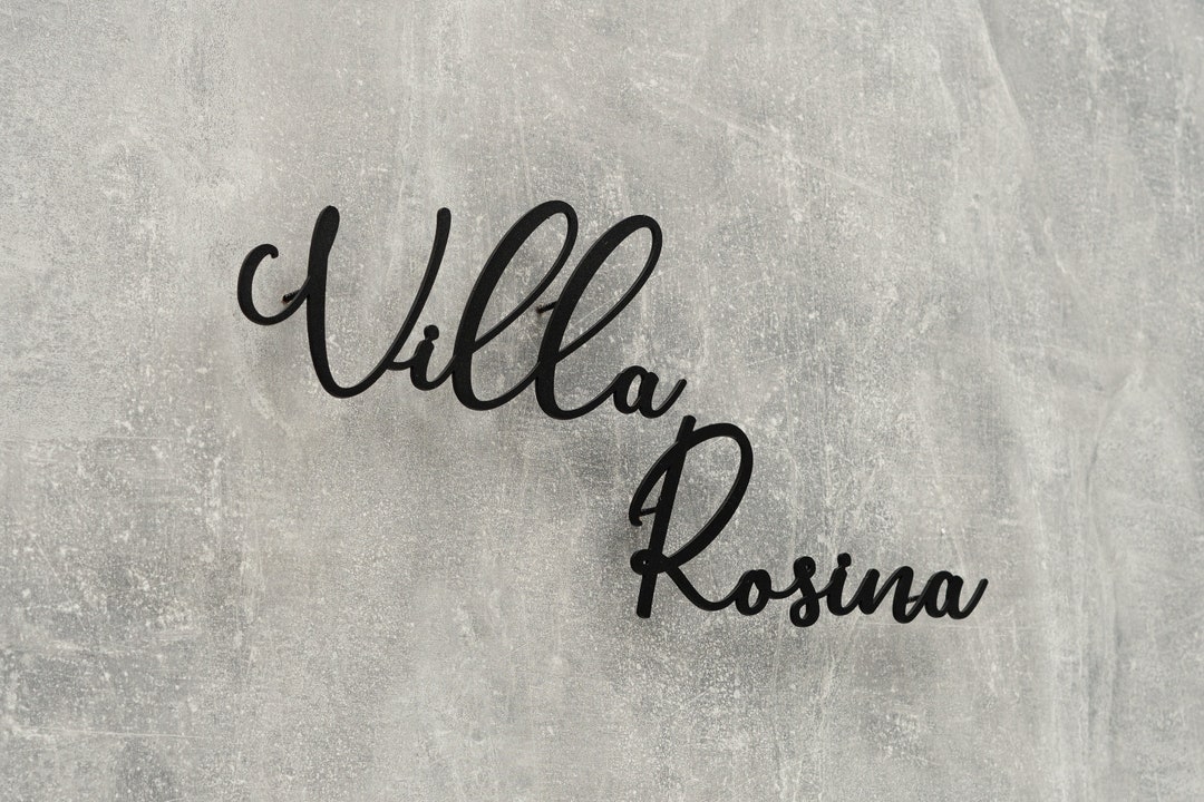 House Name Sign, Outdoor House Name Plaque, Custom Metal Sign, Outdoor ...