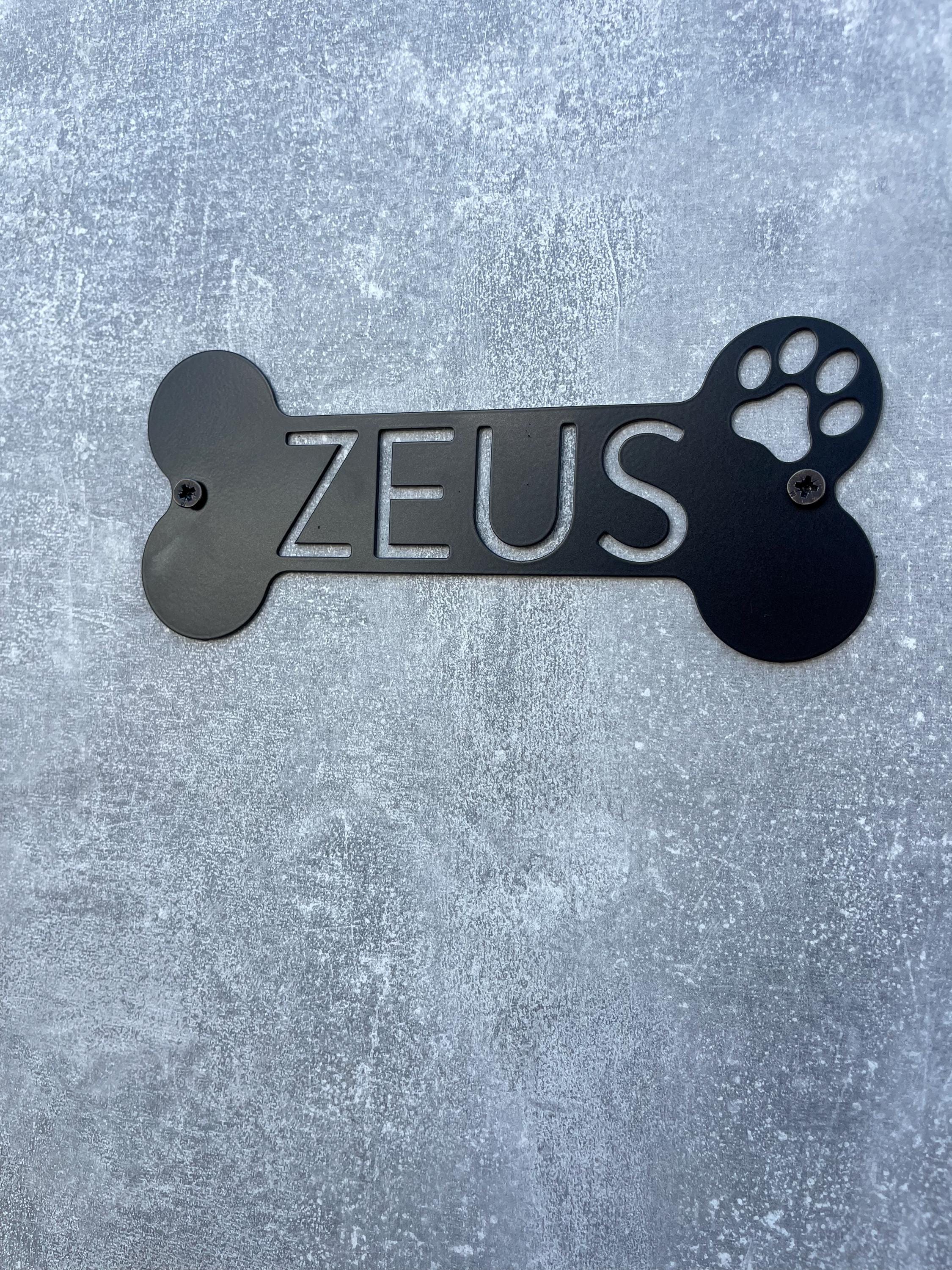 Dog Name Tag, Pet Name Tags, Metal Dog Sign, Dog Name Sign, Dog House ...