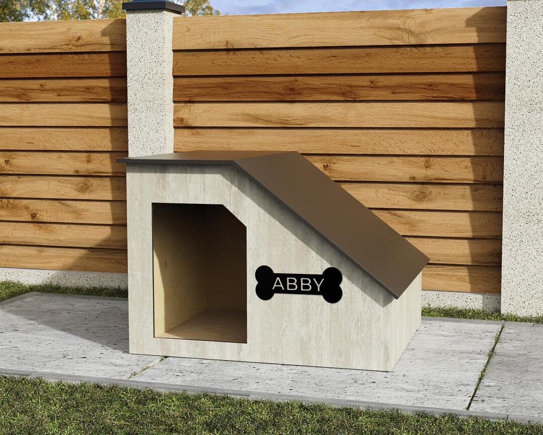 Dog House Sign, Metal Dog Sign, Dog Name Sign, Dog House Name Plate ...