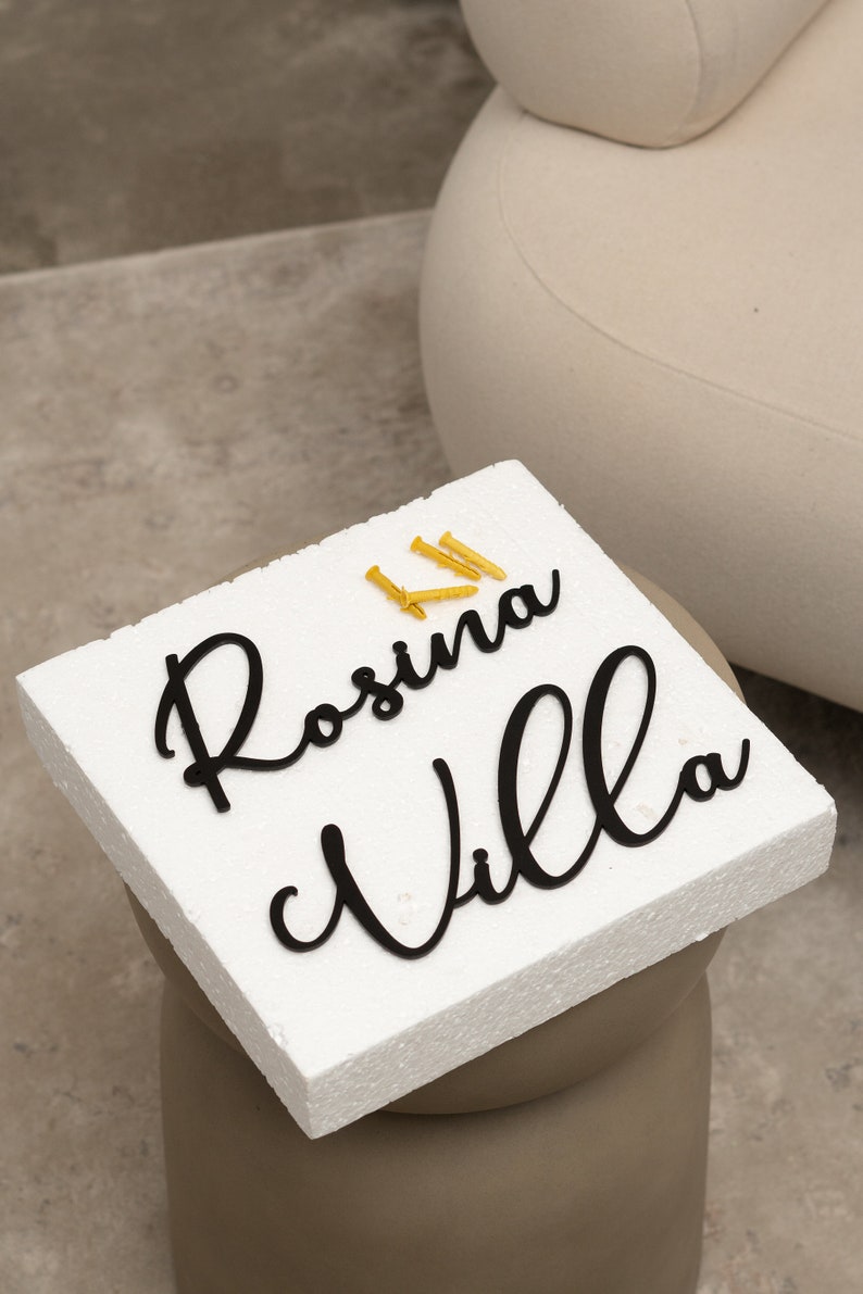 Custom Metal Villa Name Sign, Personalized Casa Name Sign, Unique ...
