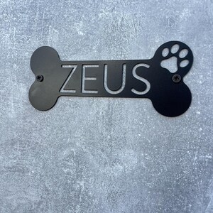 Dog Name Tag, Pet Name Tags, Metal Dog Sign, Dog Name Sign, Dog House ...