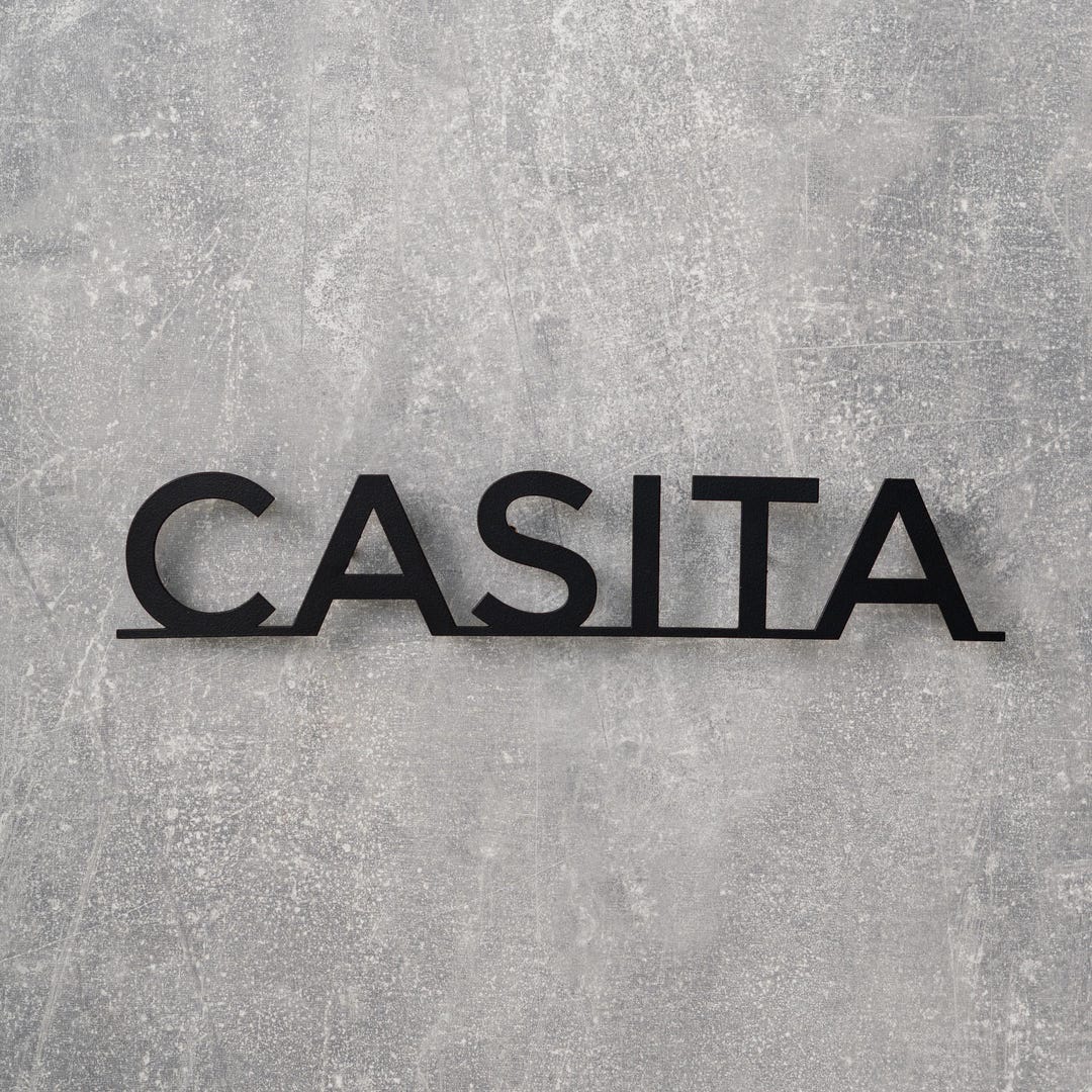 Custom Metal Villa Name Sign, Personalized Casa Name Sign, Unique ...