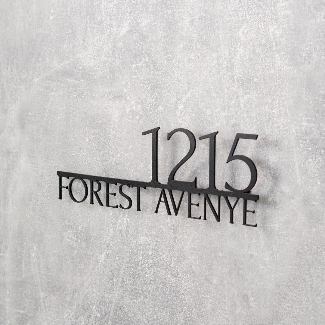 House Name Sign, Custom Street Sign Metal ,outdoor House Name Plaque ...