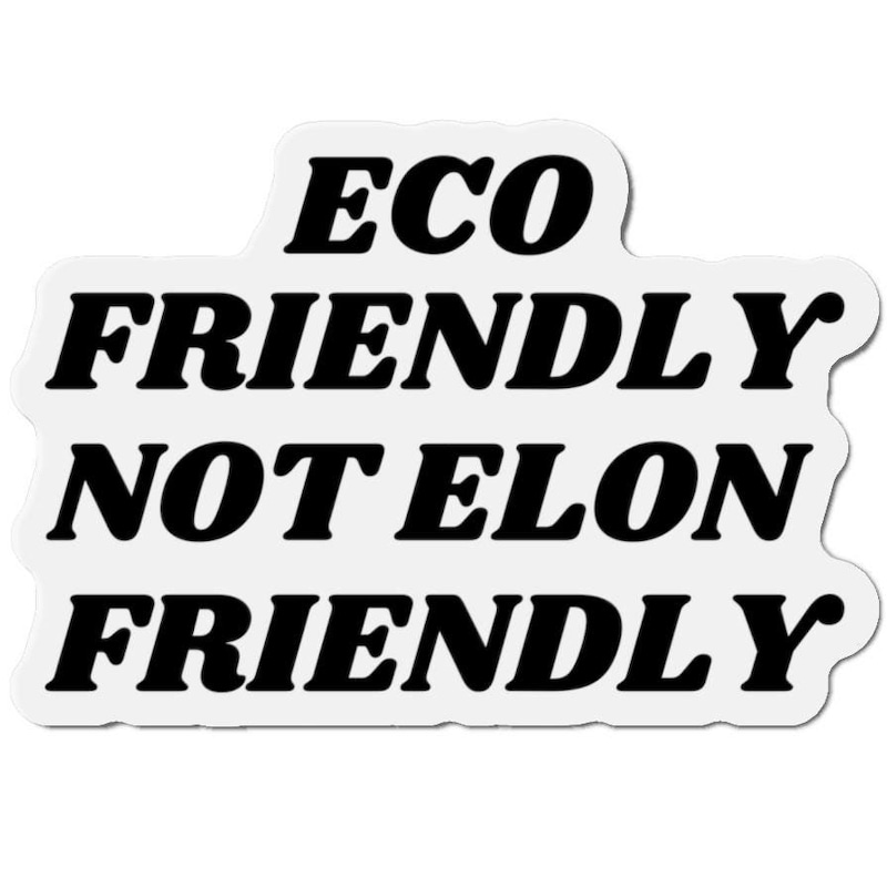 Anti Elon Magnet Sticker - Etsy