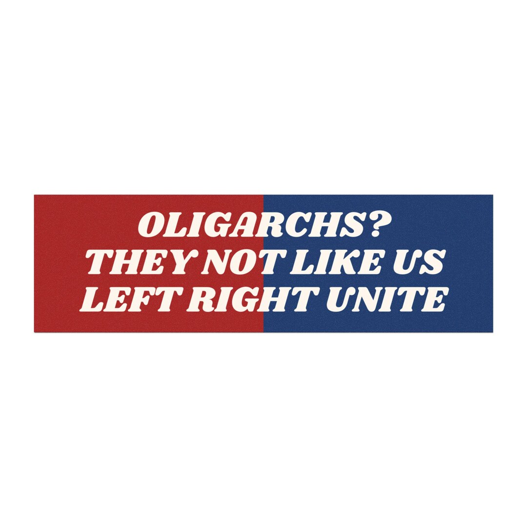 Class War Bumper Sticker Left Right Unite Bumper Magnet Anti ...