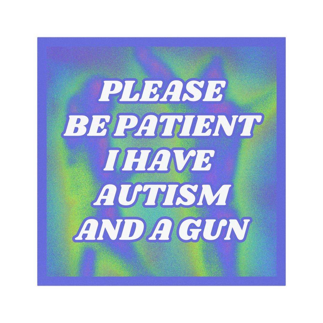 Funny Magnetic Bumper Sticker – Autism Car Magnet, Please Be Patient I ...