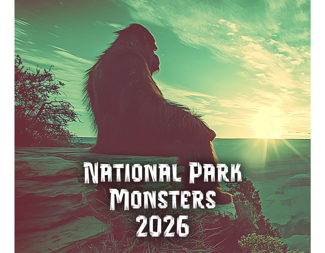 2026 National Park Monsters Calendar, Mystical Gift for Girlfriend ...