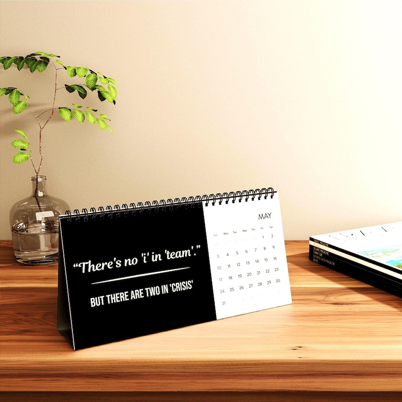 Sarcastic 2026 Desktop Calendar, Sassy Demotivational Calendar, Funny ...