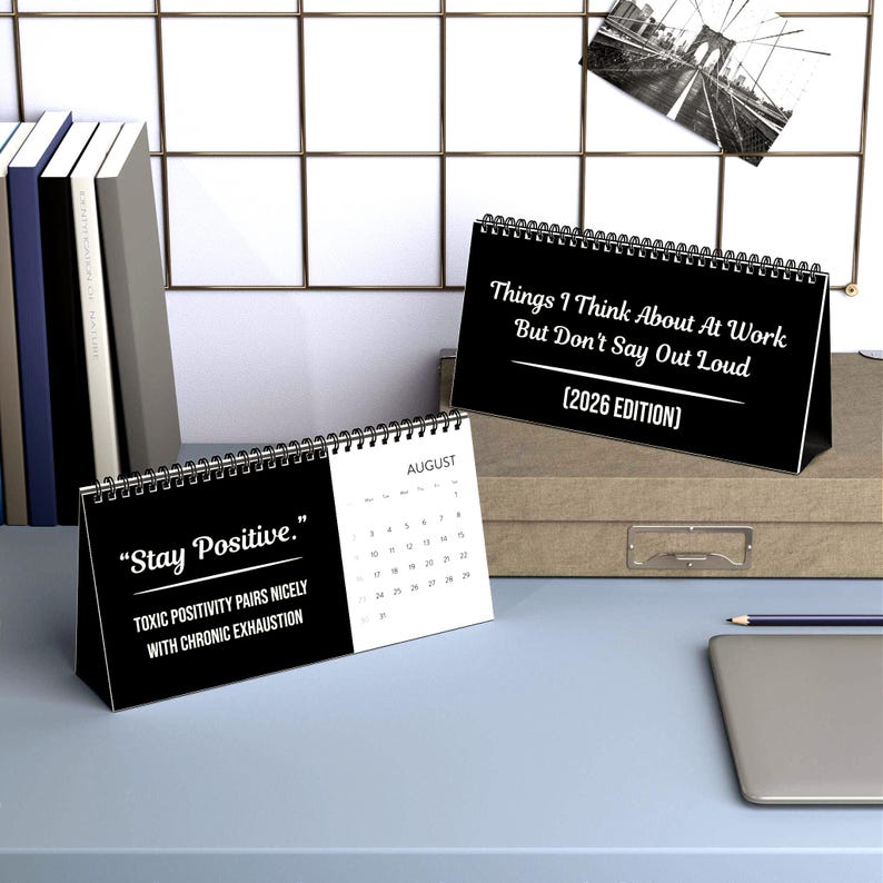 Sarcastic 2026 Desktop Calendar, Sassy Demotivational Calendar, Funny ...