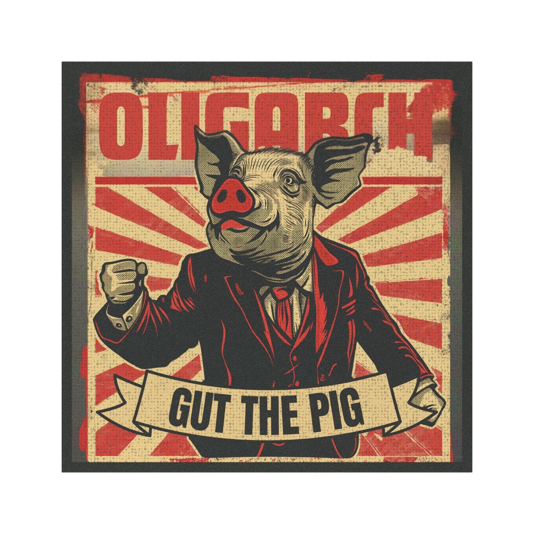 Anti Nazi Fascists Magnetic Car Sticker Oligarchy Car Magnet Political ...