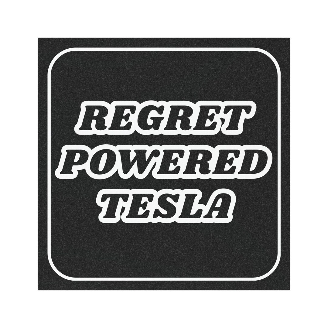 Tesla Owner Funny Magnetic Bumper Sticker - Anti Elon Car Magnet ANTI ...
