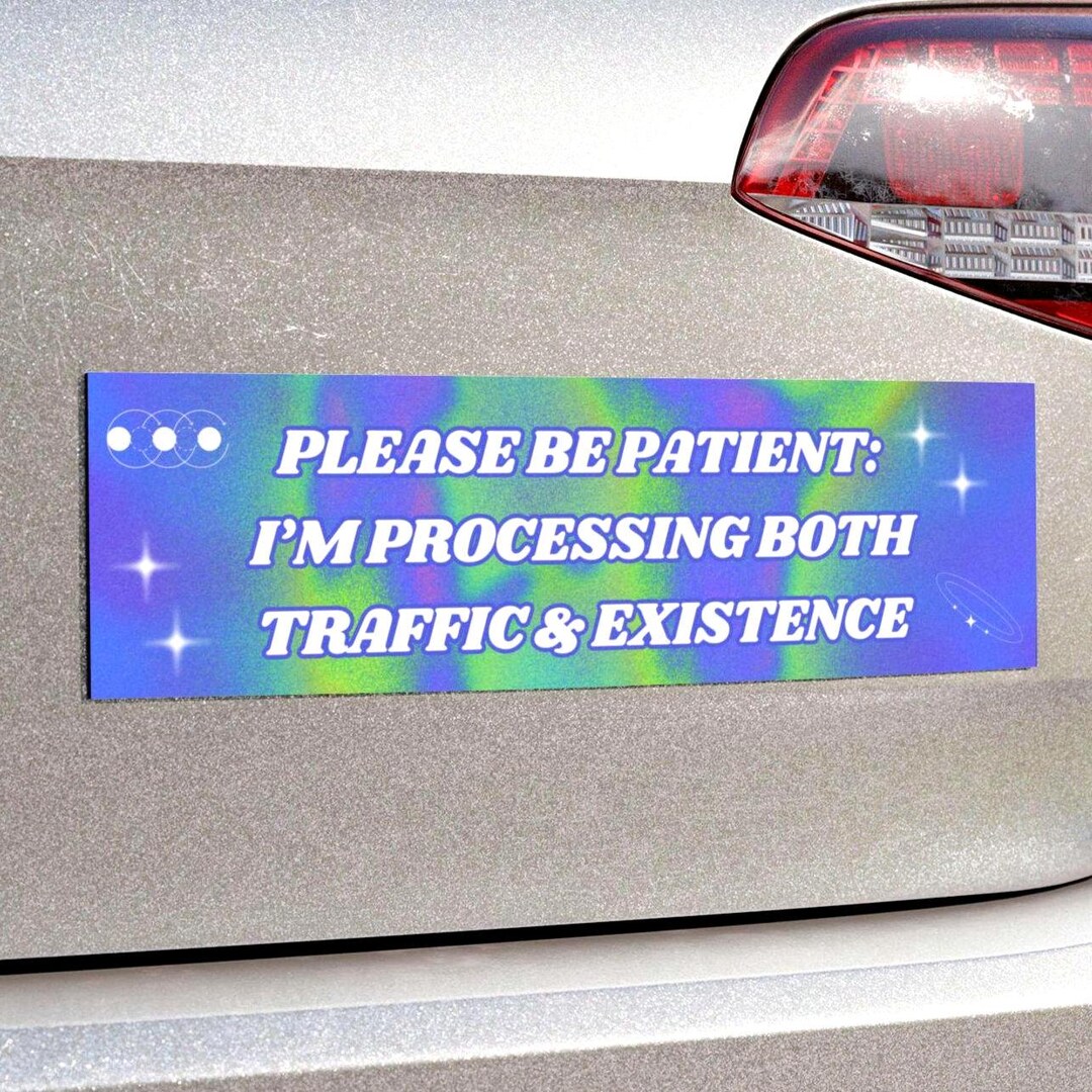 Funny Magnetic Bumper Sticker, Unhinged Anxiety Car Magnets, ADHD ...
