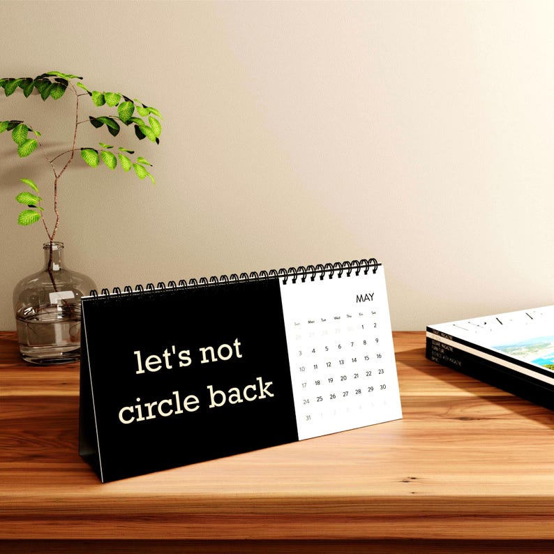 Sarcastic 2026 Desktop Calendar, Sassy Demotivational Calendar, Funny ...