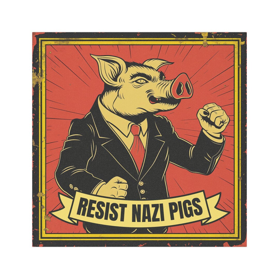 Anti Nazi Fascists Car Magnet Anti-trump Republican Anti-maga Human ...