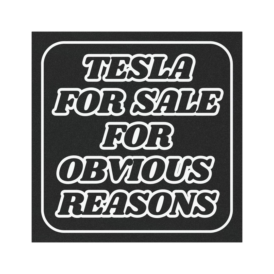 Anti Elon Magnet for Tesla Owner, Funny Magnetic Tesla Stickers, Fuck ...
