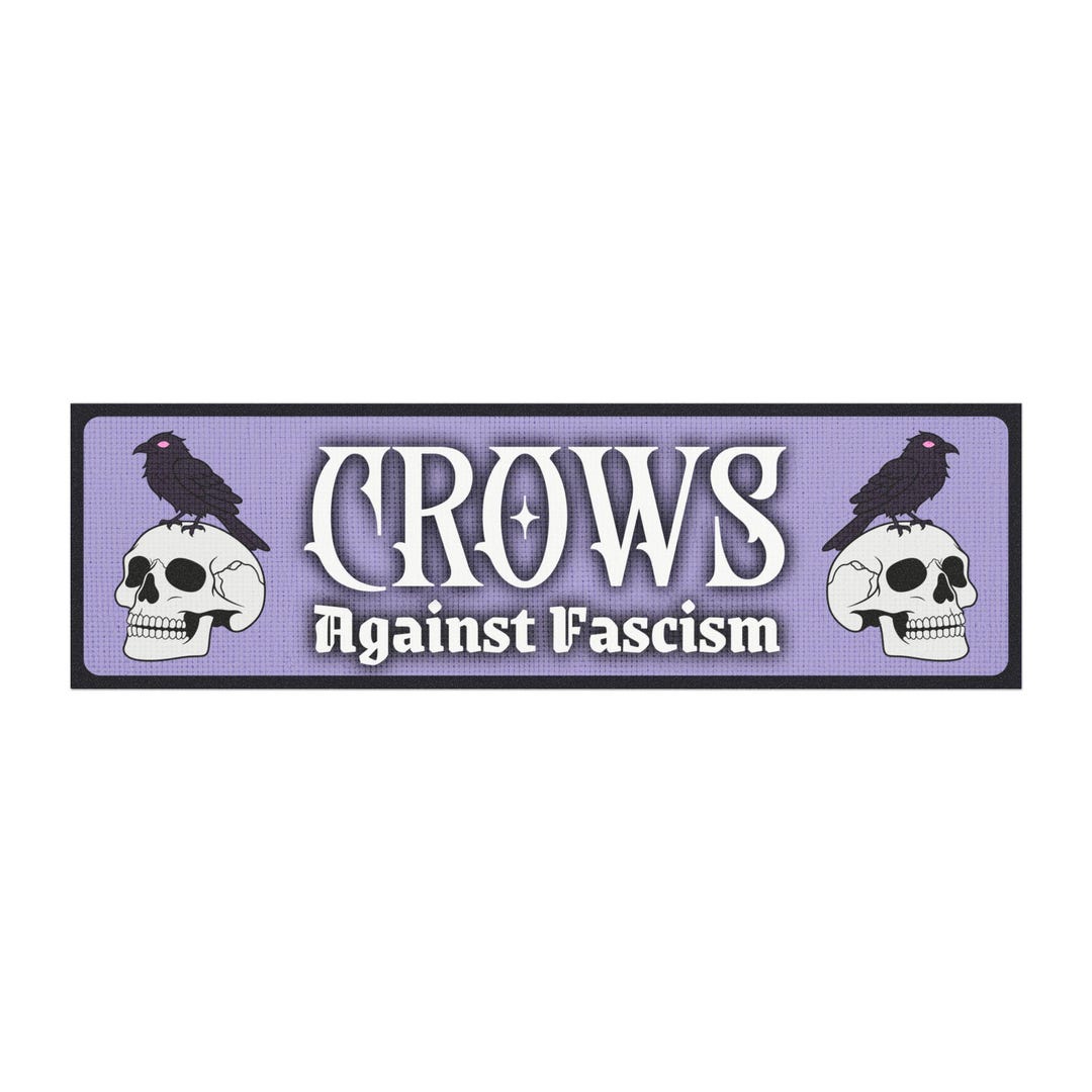 Pastel Goth Bumper Sticker, Crow Car Sticker, Feminist Gothic Car Decor ...