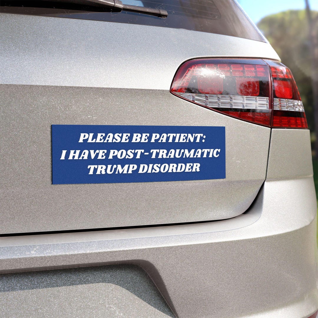 Anti-maga Sarcastic Political Bumper Sticker - Polite Anti Trump Car ...