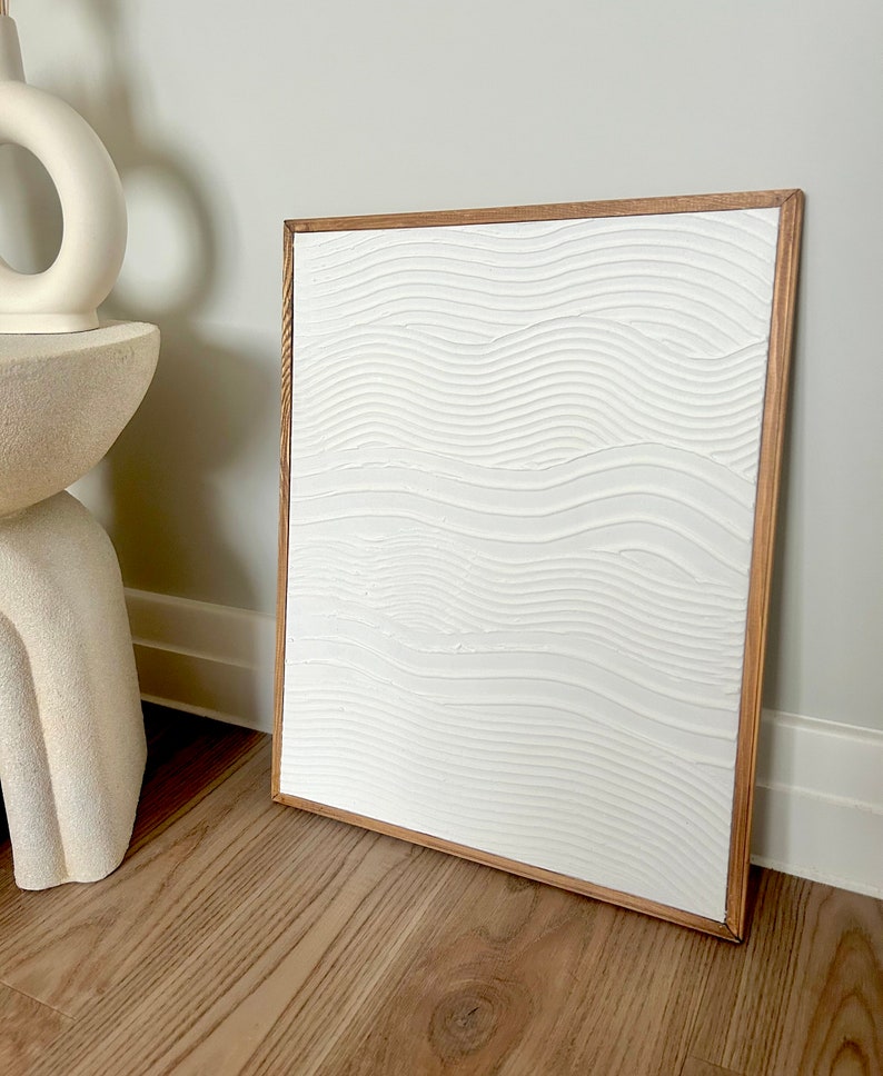 FRAMED Textured Art Choose Your Design Textured Wall Decor, Canvas ...