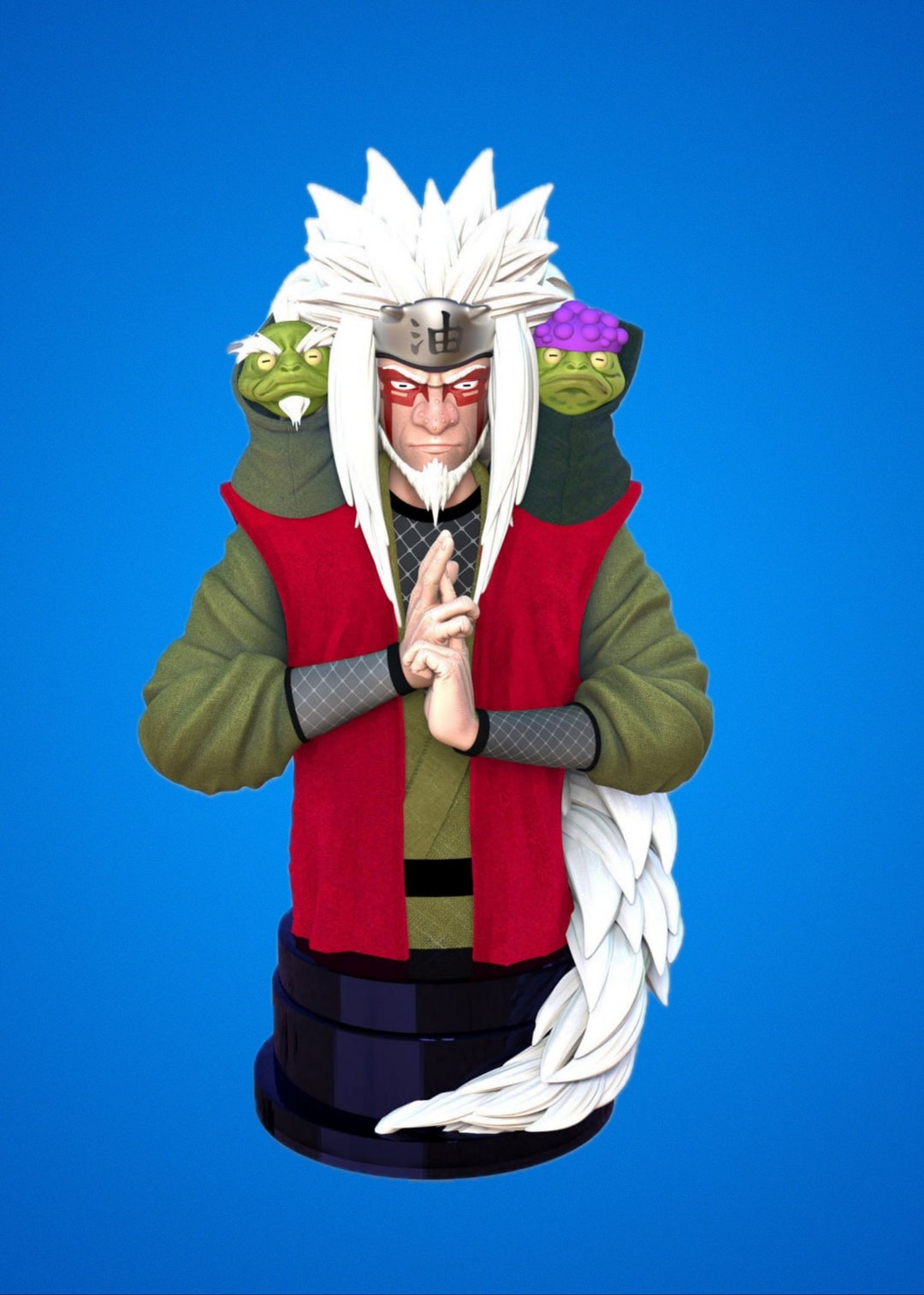 Anime STL File Jiraiya 3D Model 3D Stl File 3D Stl Model 3D Printer ...