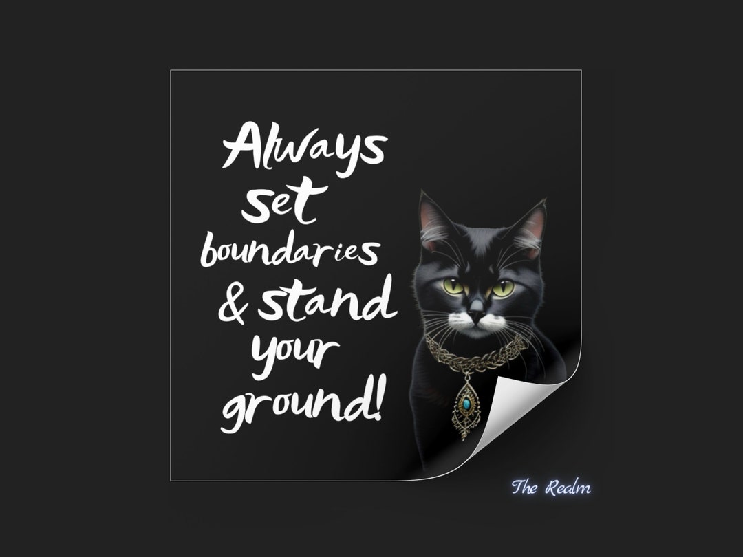 Empowering Sticker Set Boundaries, Stand Your Ground Digital Download ...