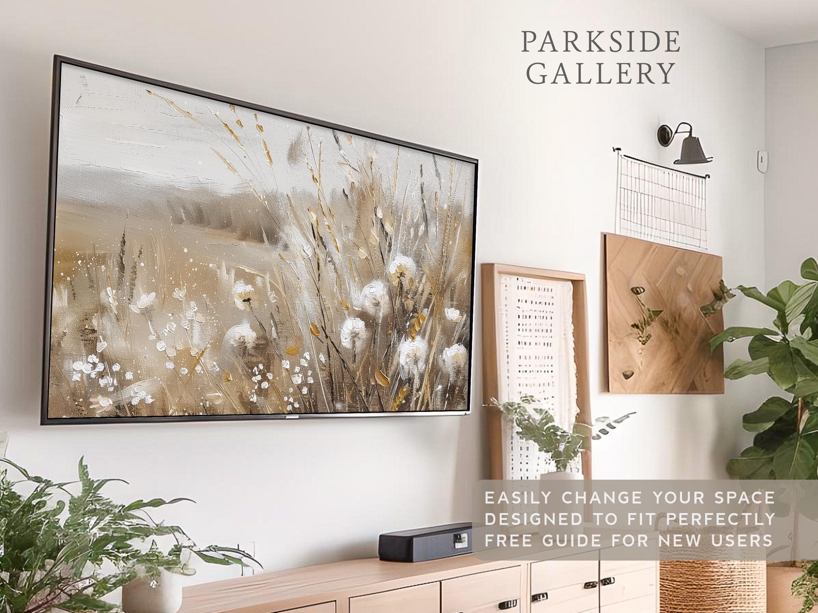 Wildflower Field Samsung Frame TV Art, Spring Summer Wild Meadow ...