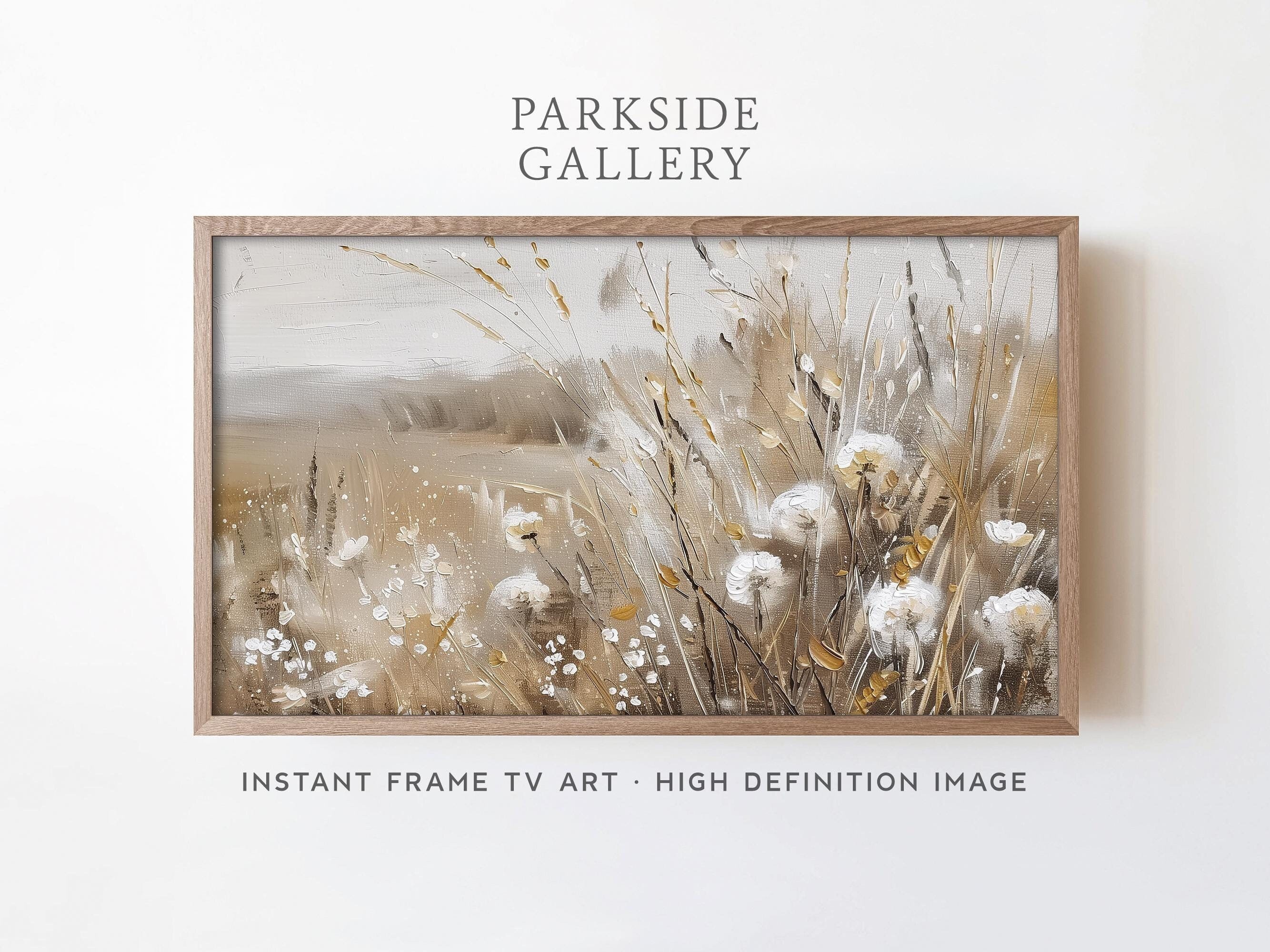 Wildflower Field Samsung Frame TV Art, Spring Summer Wild Meadow ...