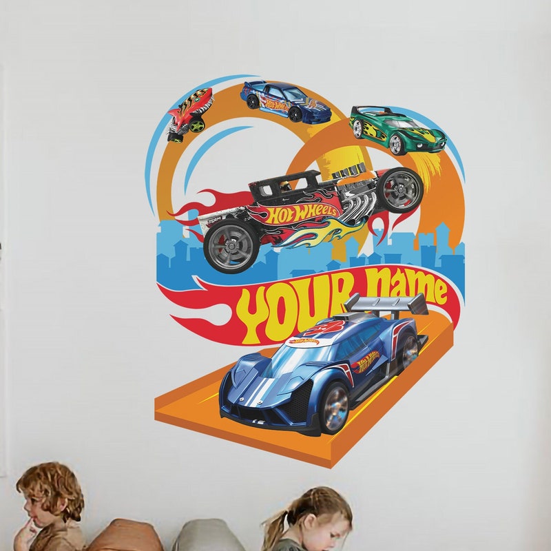 Race Car Wall Decals - Etsy