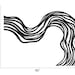 Abstract Line Wall Decal Brushstrokes Line Wall Art Organic Shape ...