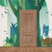 Door Frame Wall Decal Forest Tree Wall Art Deer Wall Mural Door ...