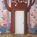 Door Frame Wall Decal Forest Tree Wall Art Door Surround Wall Mural ...