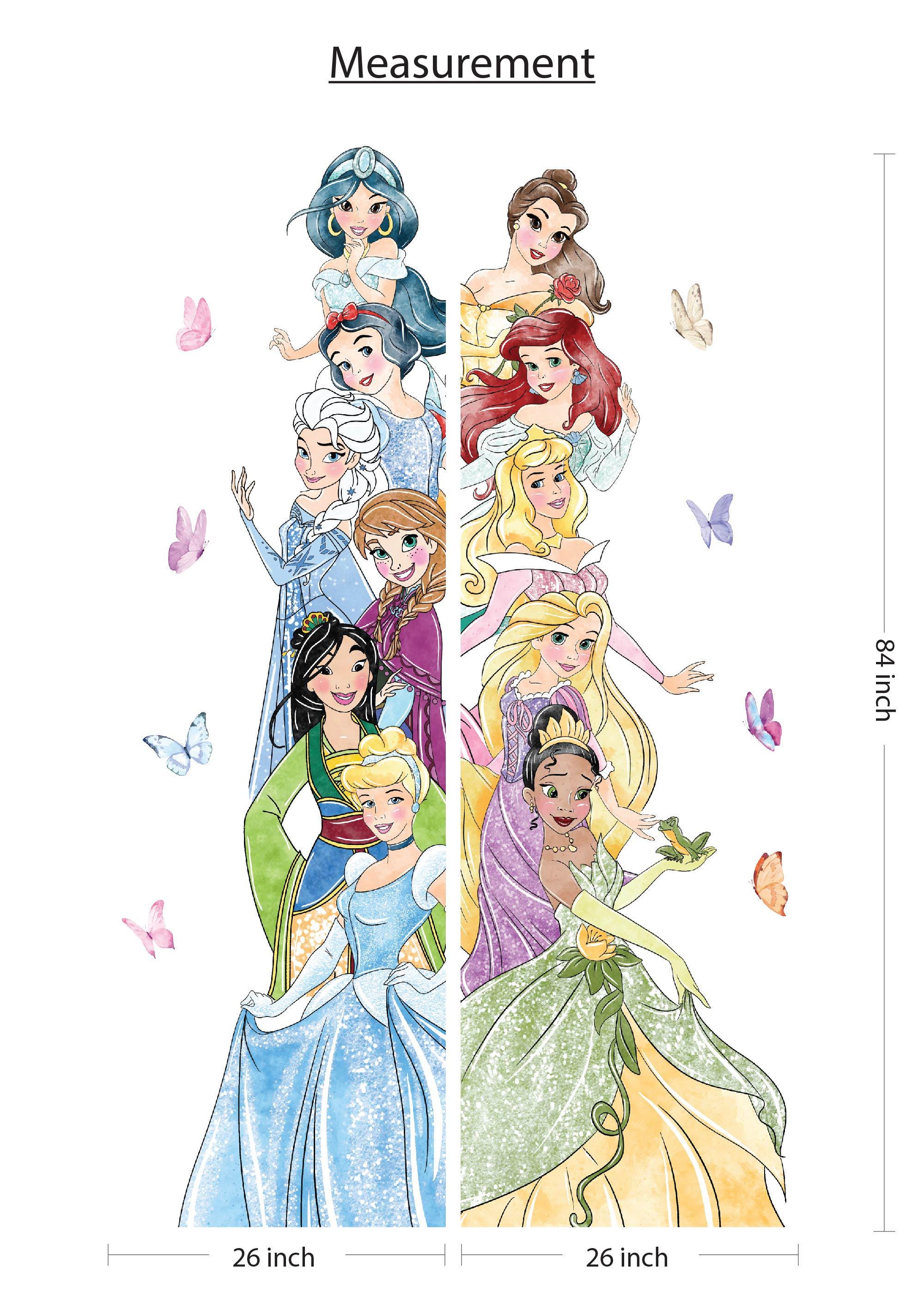 Door Frame Decal Princess Wall Decal Cartoon Wall Sticker Snow White ...