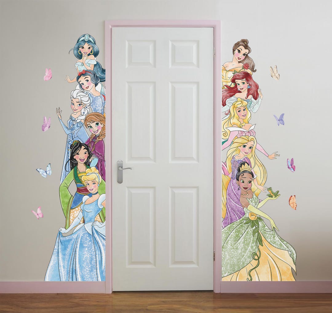 Door Frame Decal Princess Wall Decal Cartoon Wall Sticker Snow White ...