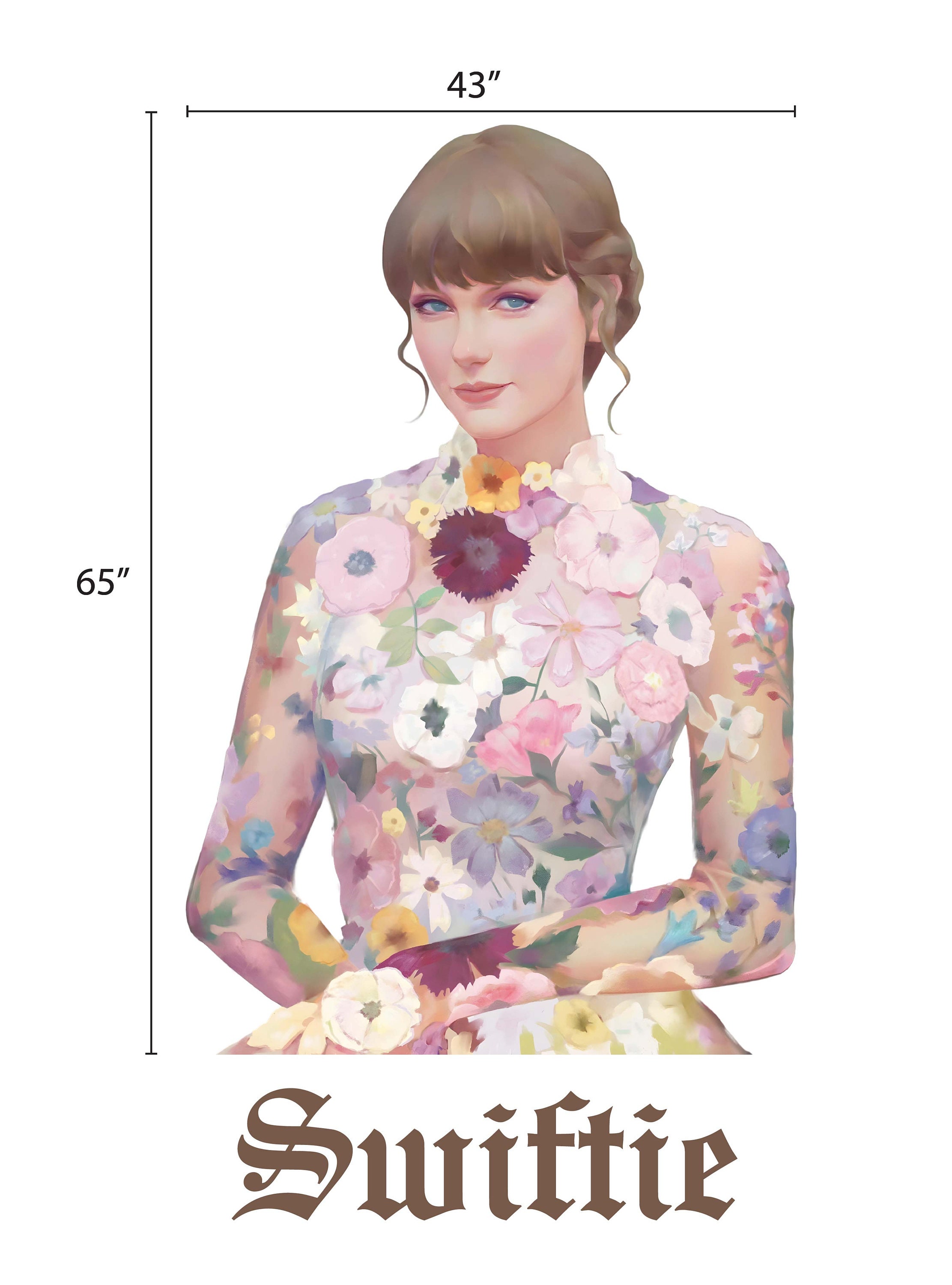 Taylor Wall Decal Taylor Wallpaper American Female Singer Wall Sticker ...