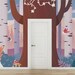 Door Frame Wall Decal Forest Tree Wall Art Door Surround Wall Mural ...