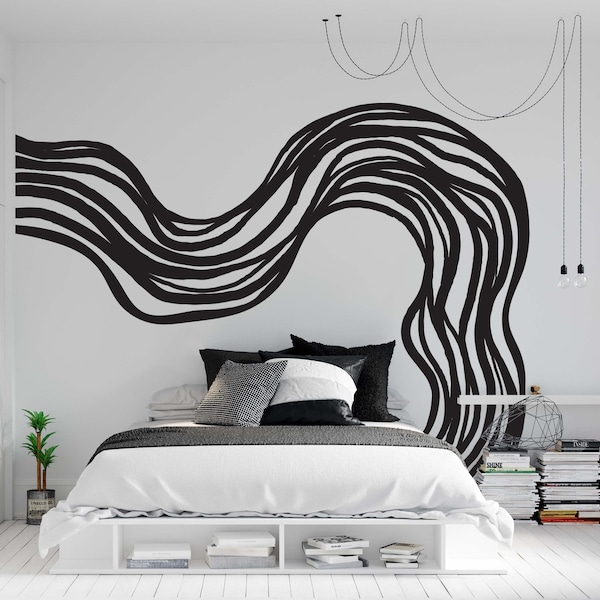 Abstract Wall Decal - Etsy
