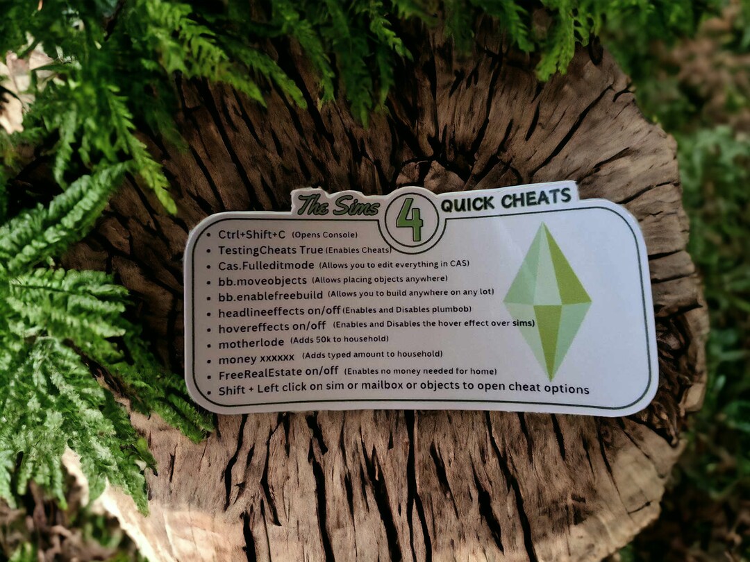 Quick Cheats Waterproof Sticker for the Sims 4 - Etsy