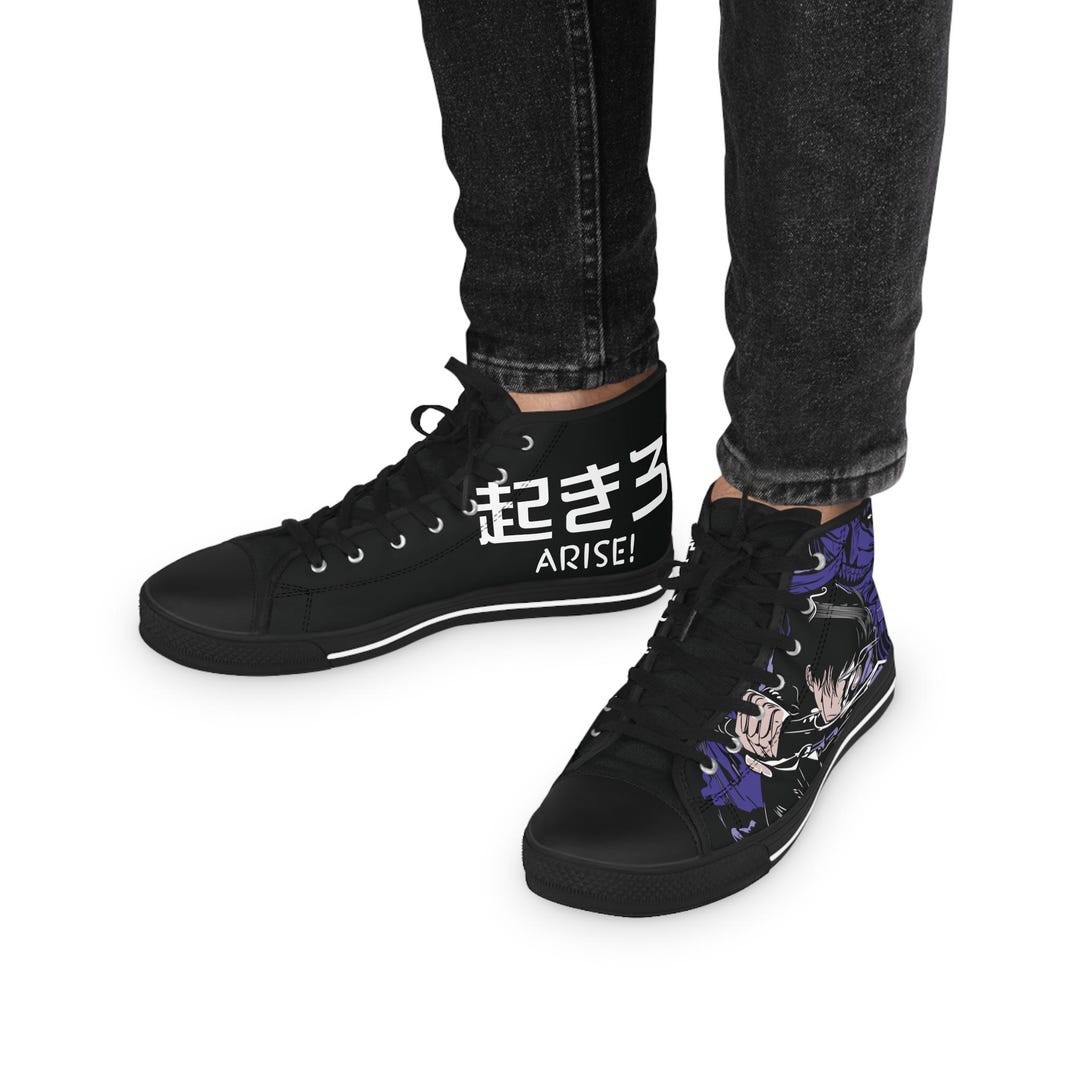 Anime High Top Sneakers, Solo Leveling Inspired Shoes for Men, Custom ...