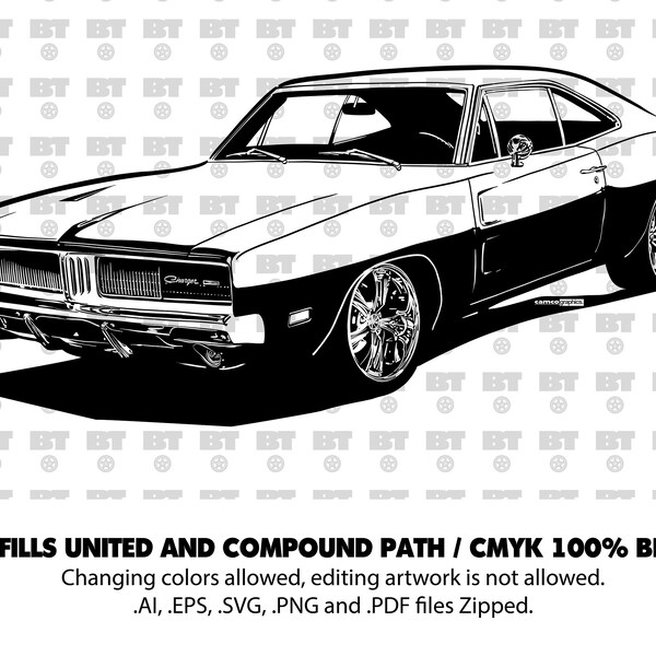 Dodge Charger Svg - Etsy