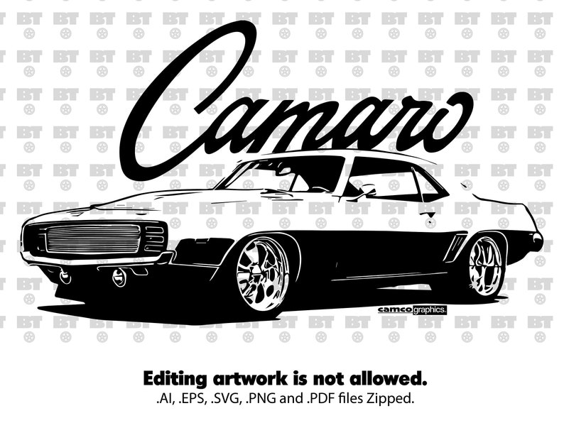 Camcographics Chevrolet Camaro Inspired Art, .ai, .eps, .pdf, .svg ...