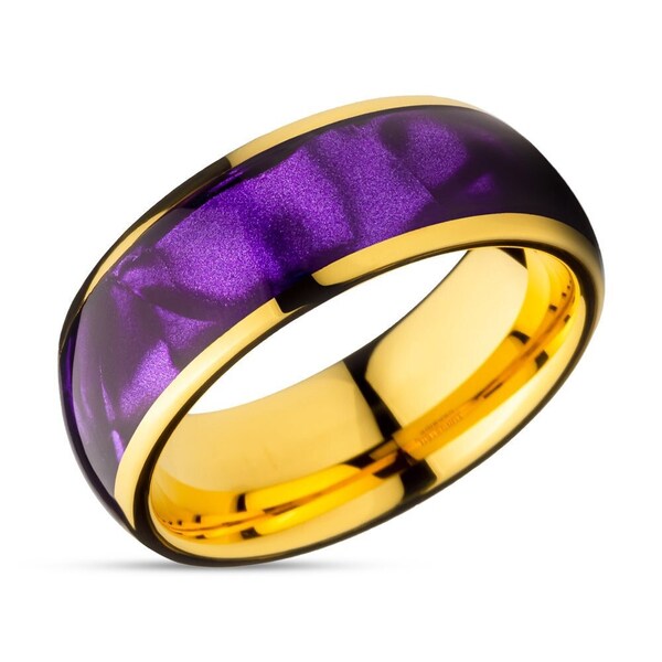 Purple Wedding Ring - Etsy