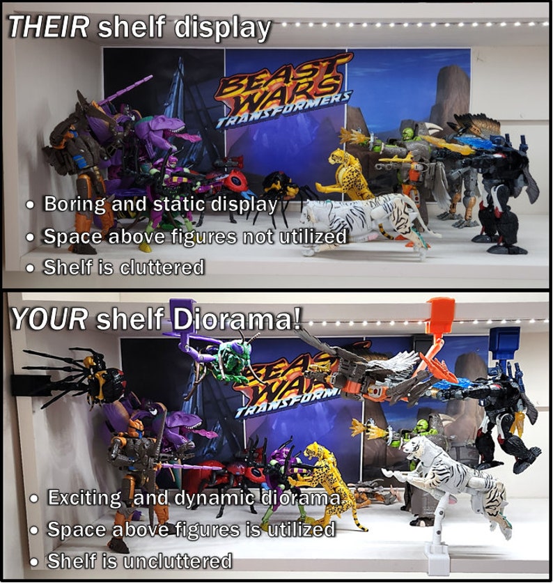 Transformers Action Figure Display & Diorama Stand | Diomount™ Basic ...